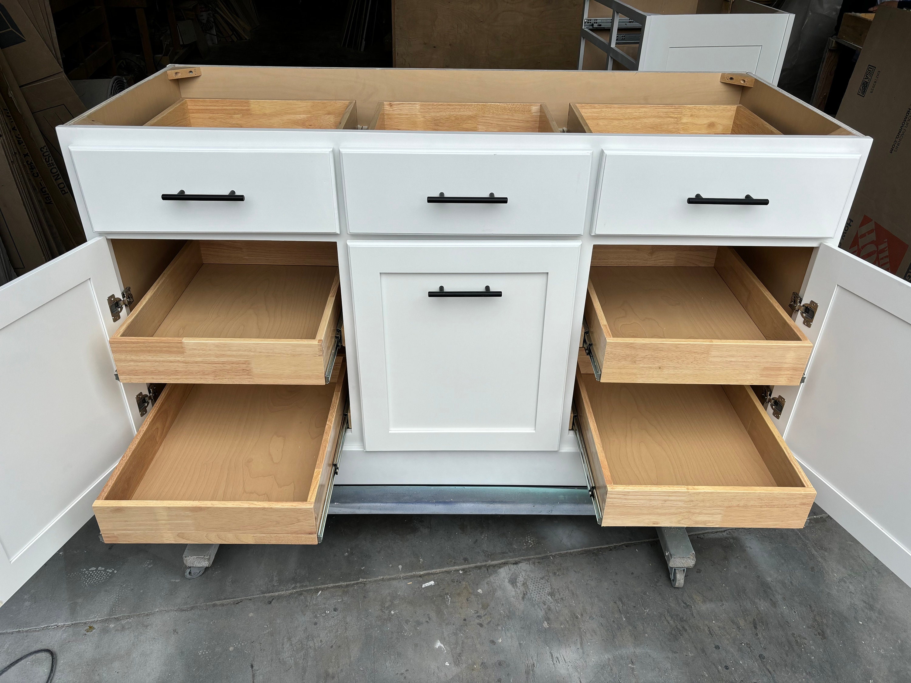 5ft White Kitchen Island W/o Top - Etsy