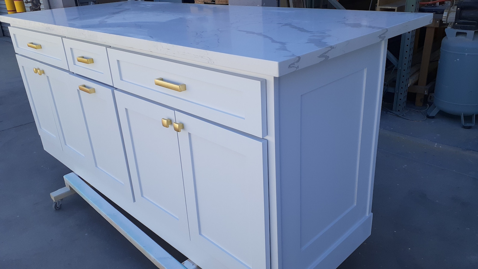 7ft White Kitchen Island W/o Countertop - Etsy