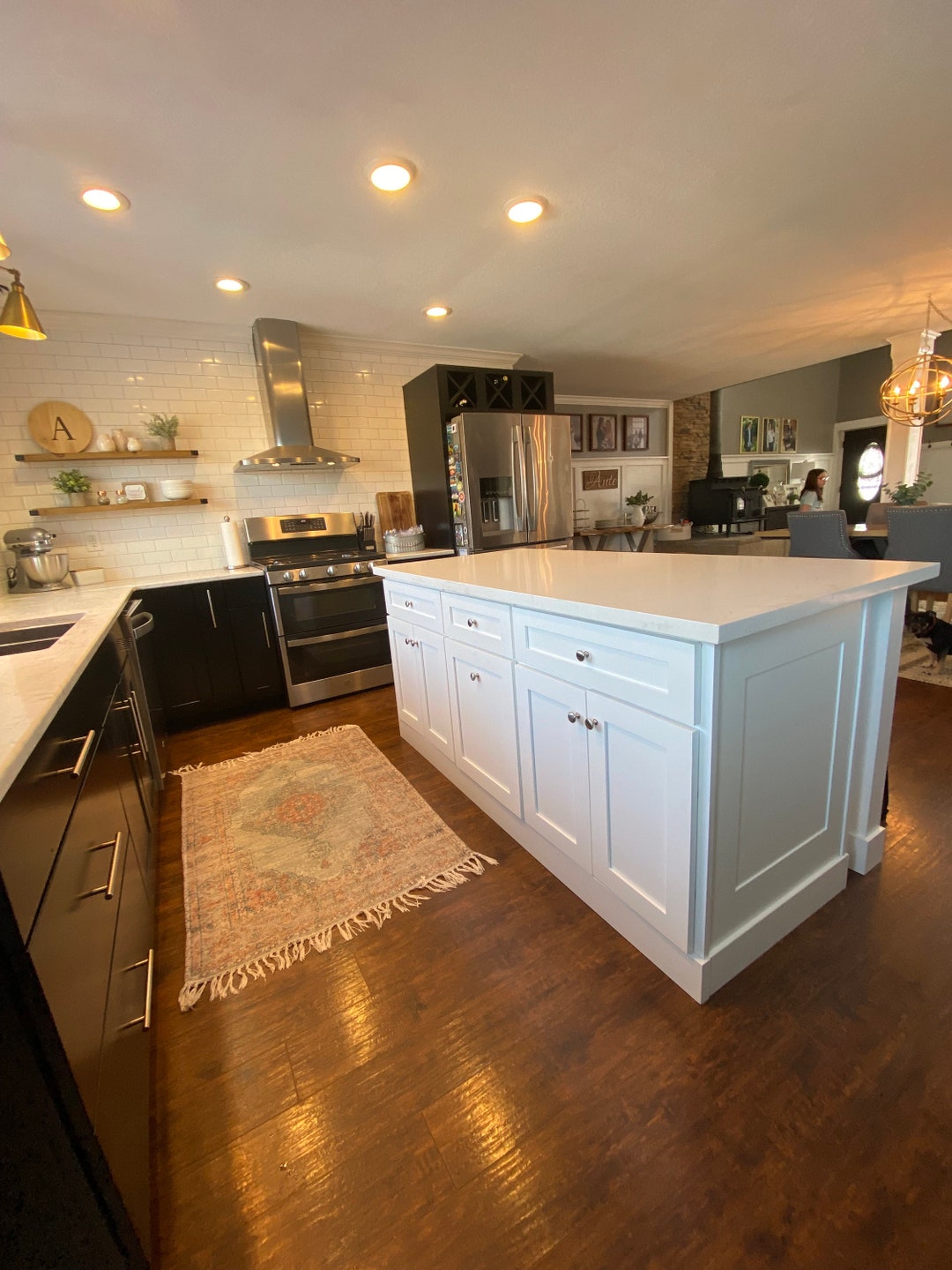 White Kitchen Island W/o Top - Etsy