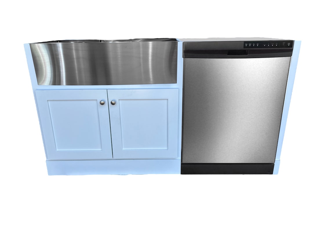 5ft Kitchen Island With Sink and Dishwasher Space W/o Top - Etsy