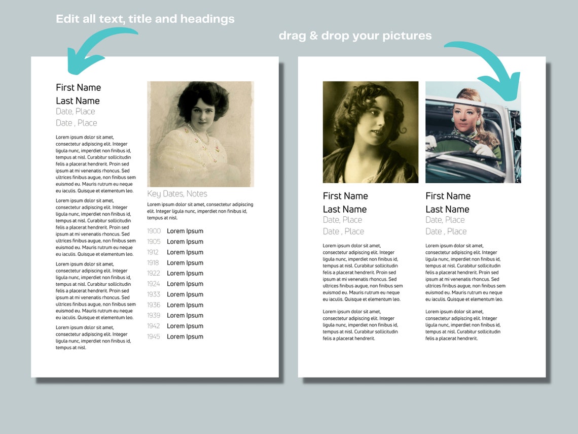 Create Your Unique Family History - Book Template for Ancestry ...