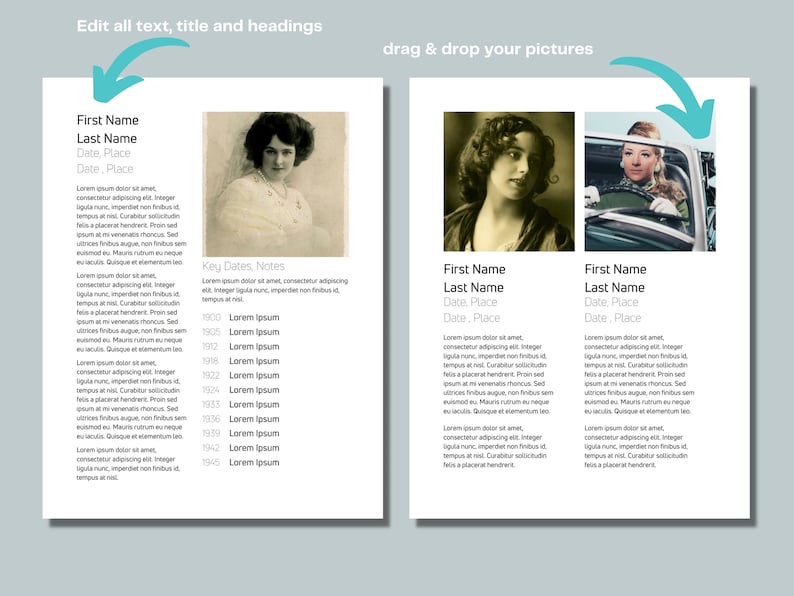 Create Your Unique Family History - Book Template for Ancestry ...