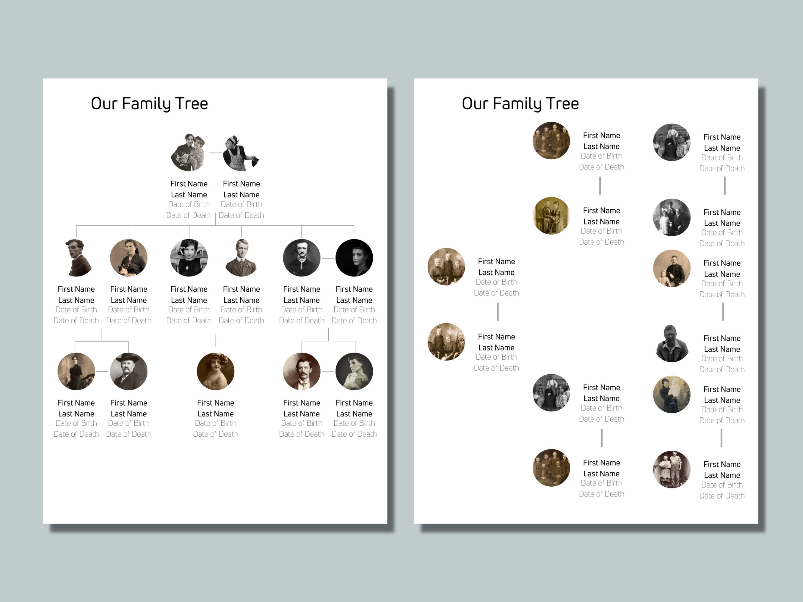 Create Your Unique Family History - Book Template for Ancestry ...