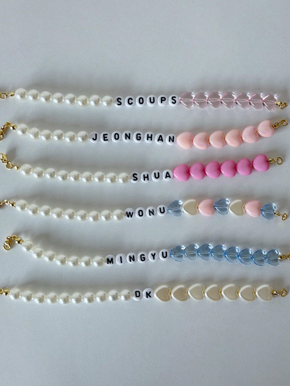 PEARL + RIGHT | Seventeen Svt Carat Bias Bracelet Custom All Members - Etsy