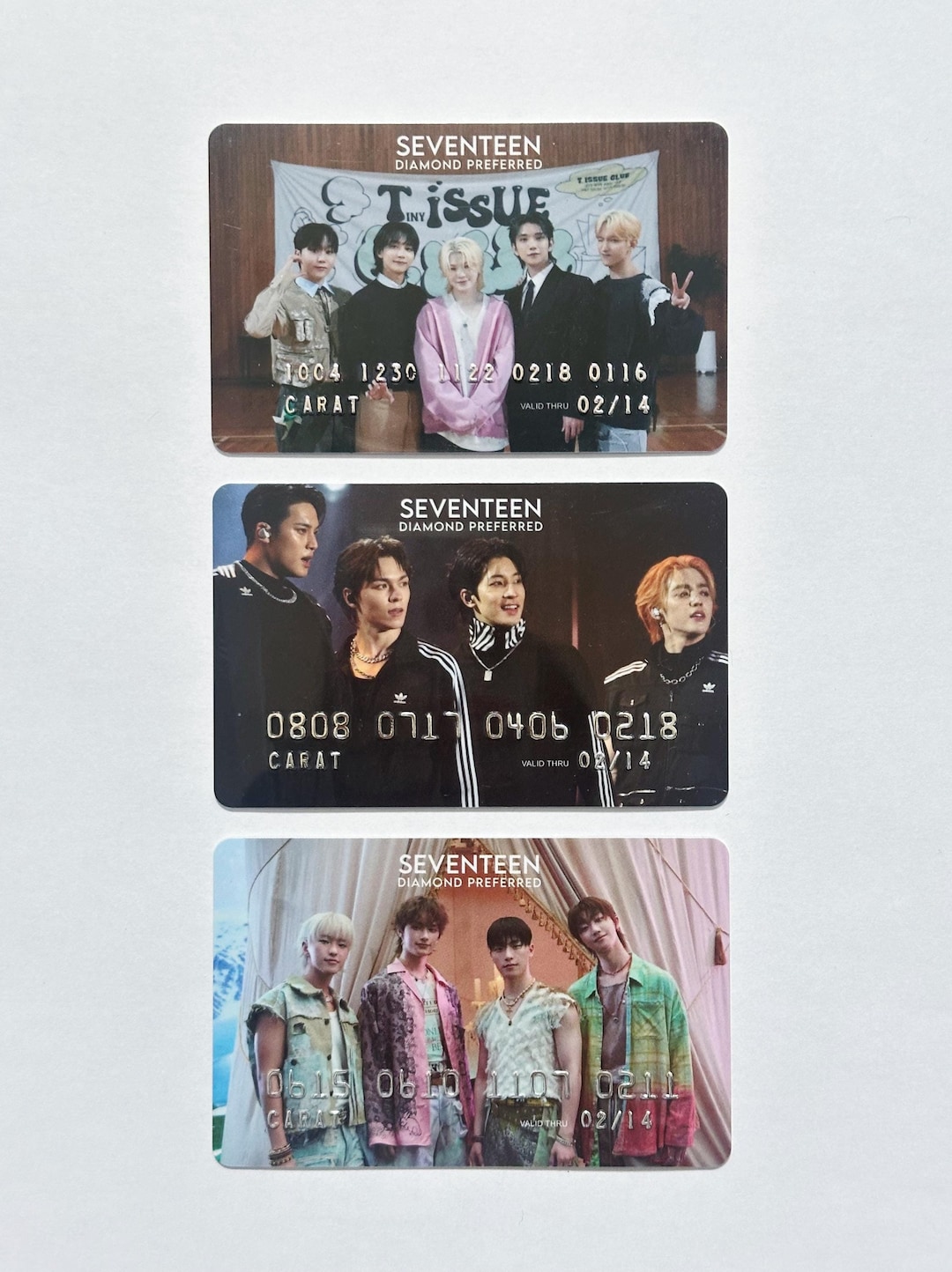 SEVENTEEN CARAT CARD | Svt Faux Credit Card Photocard - Etsy