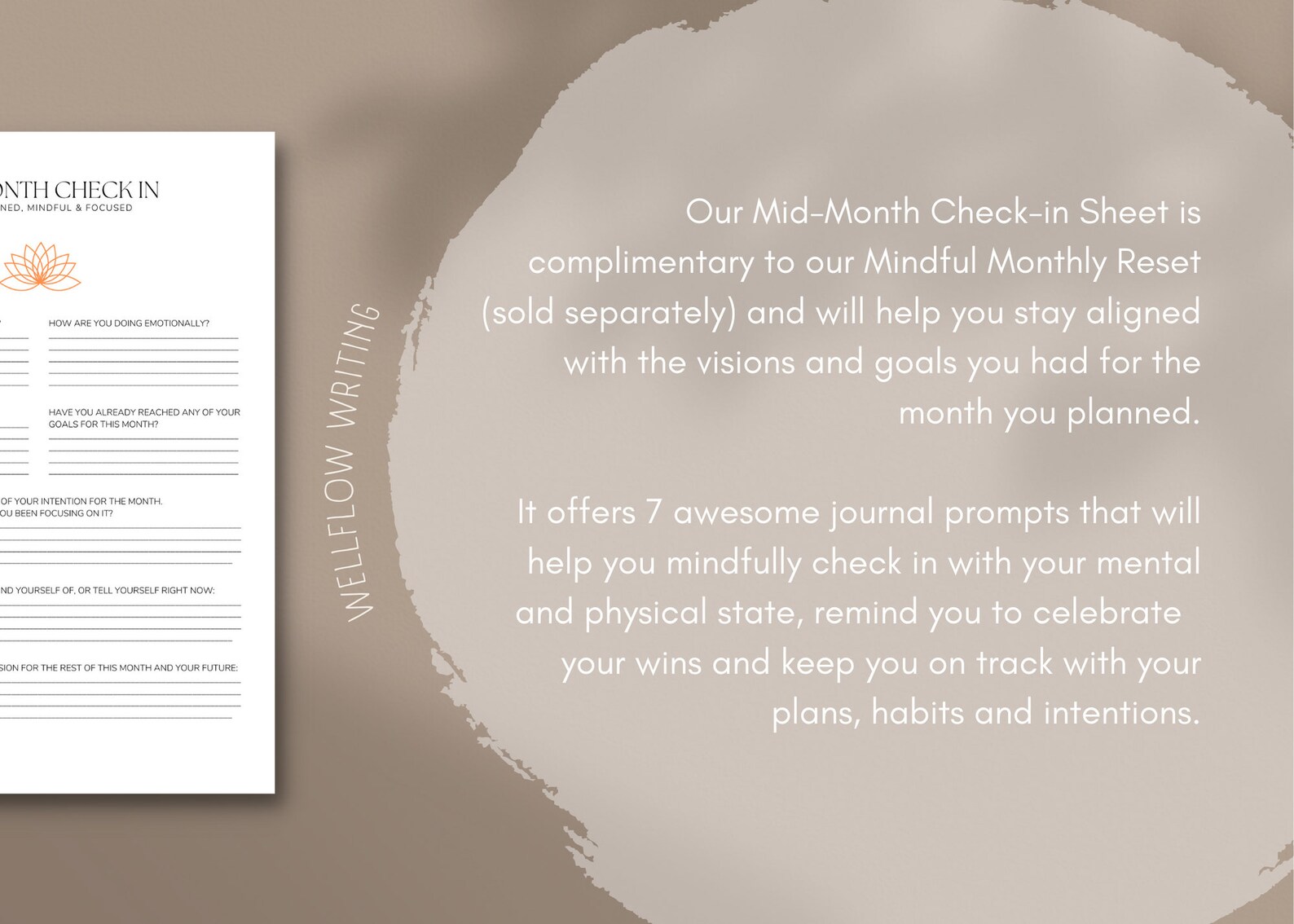 Mid Month Check in Journal Prompts Printable Sheet Journaling Prompts ...