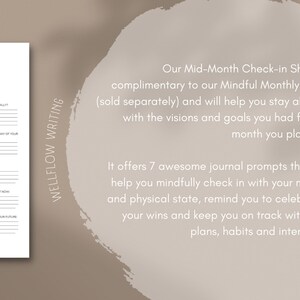 Mid Month Check in Journal Prompts Printable Sheet Journaling Prompts ...