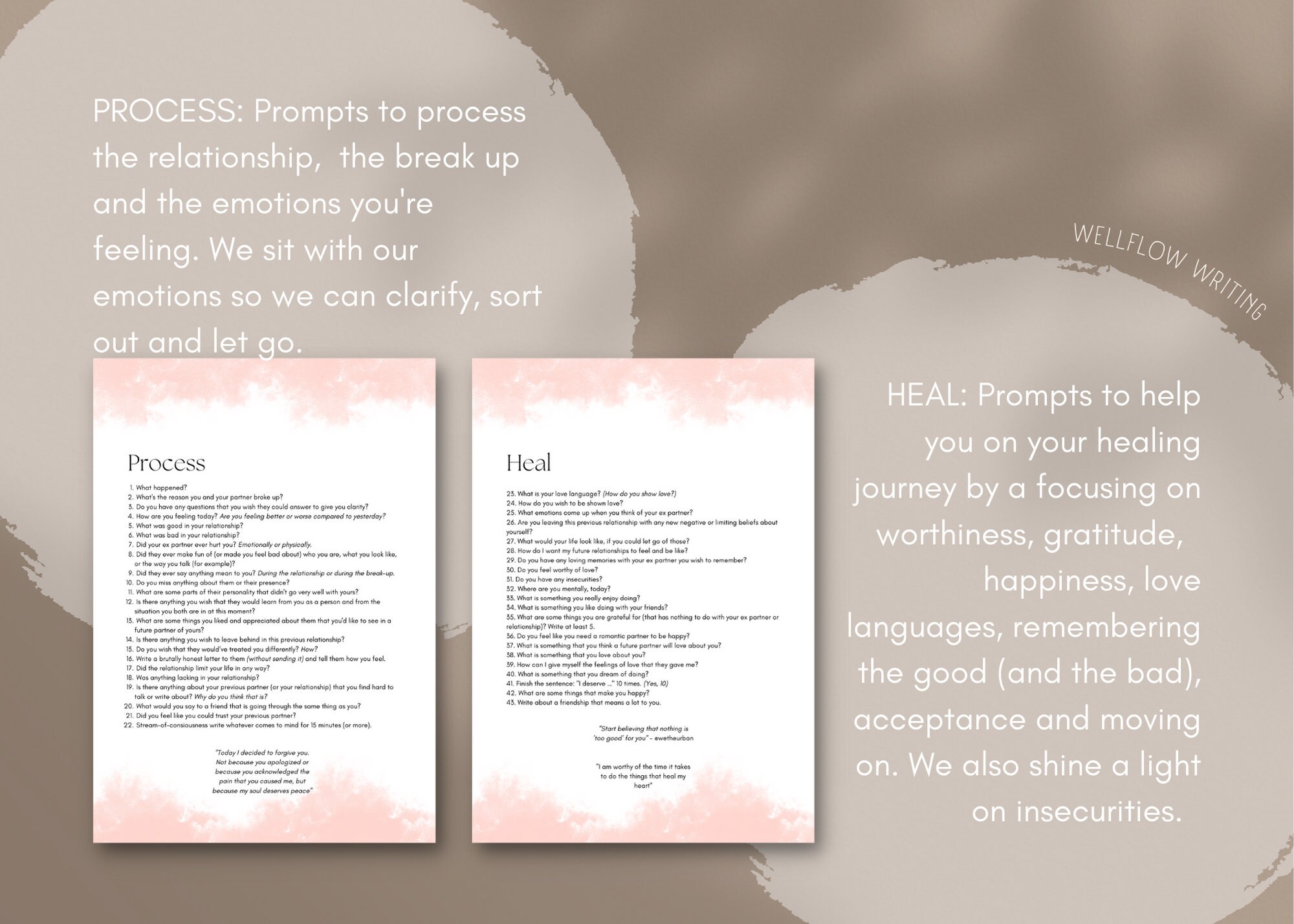 HEAL YOUR HEART Heartbreak Journal Prompts for Breakup Journal Prompts ...