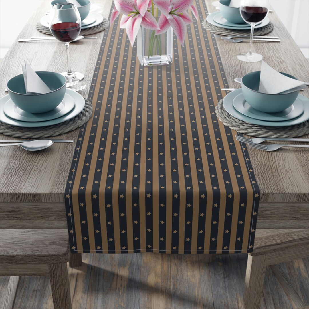 American Table Runner Patriotic Kitchen Table Runner USA - Etsy