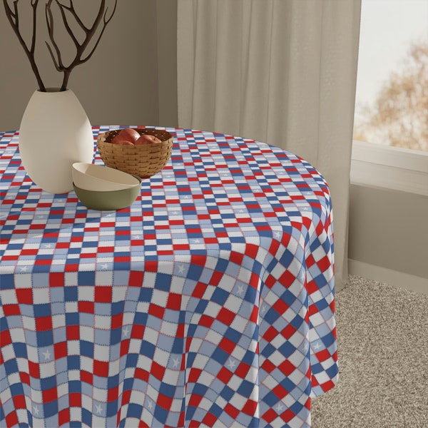 Patchwork Americana Fabric - Etsy
