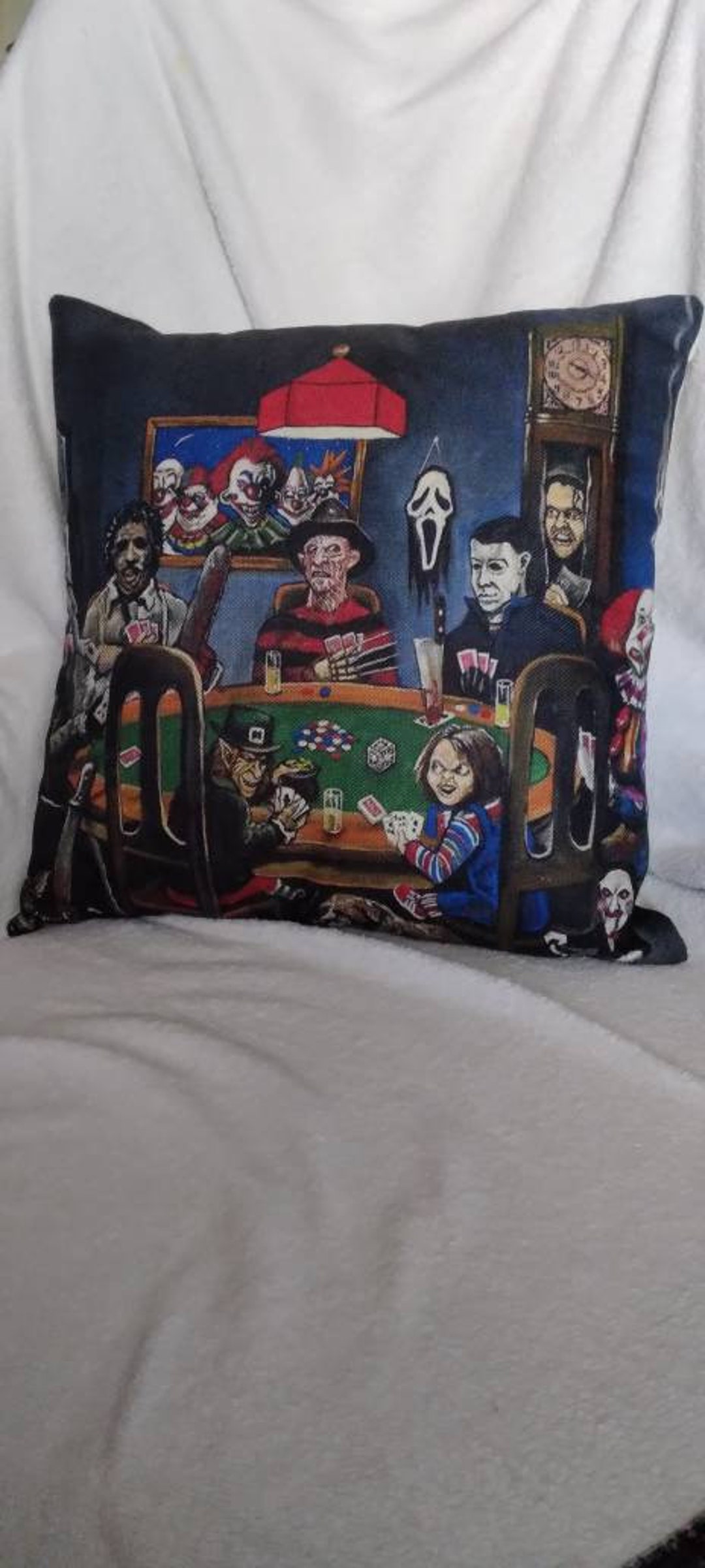 Horror Poker Pillow - Etsy