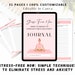 Journal Canva Template Coaching Journal Printable Anxiety - Etsy