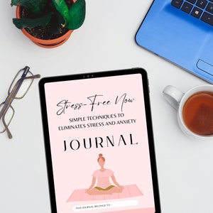 Journal Canva Template Coaching Journal Printable Anxiety - Etsy