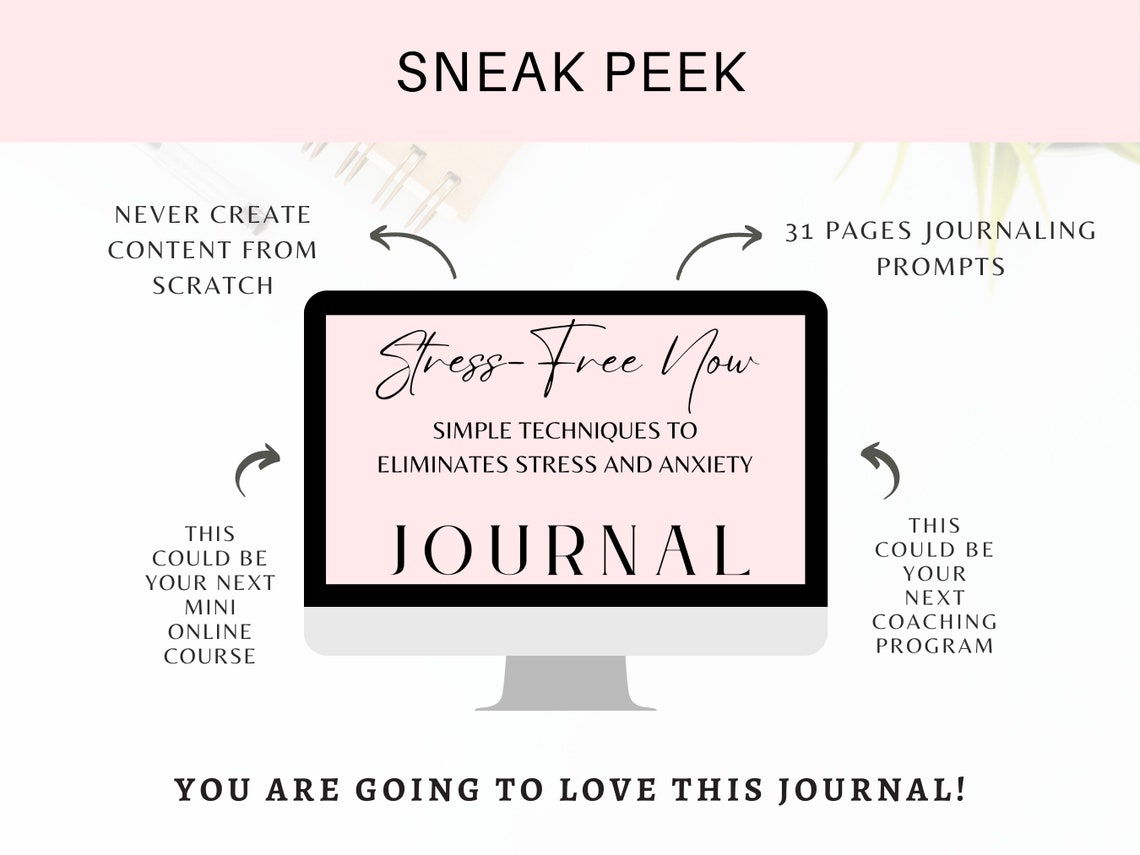 Journal Canva Template Coaching Journal Printable Anxiety - Etsy