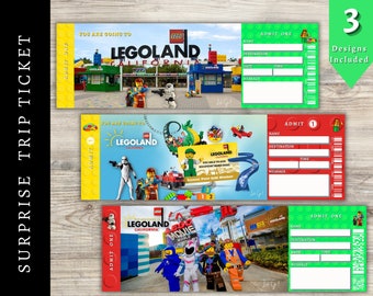 Surprise Legoland Ticket - Etsy