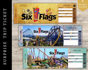 Six Flags Birthday - Etsy
