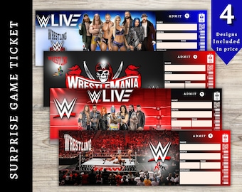 Wwe Raw Ticket - Etsy