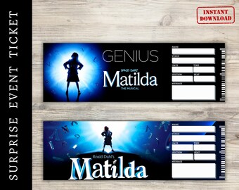 Matilda Faux Ticket - Etsy