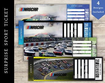Nascar Ticket Gift - Etsy