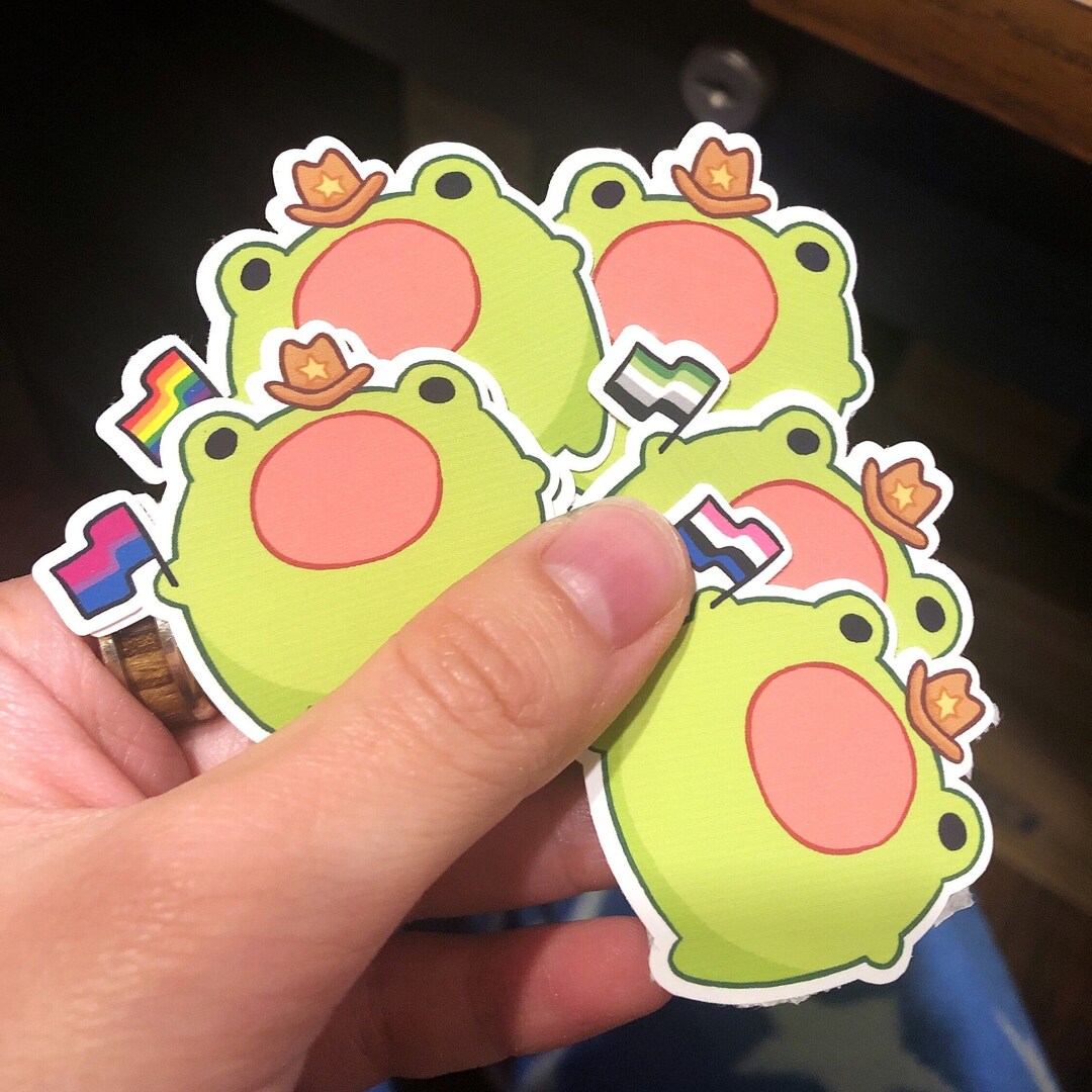 Screaming Pride Froggies Stickers - Etsy