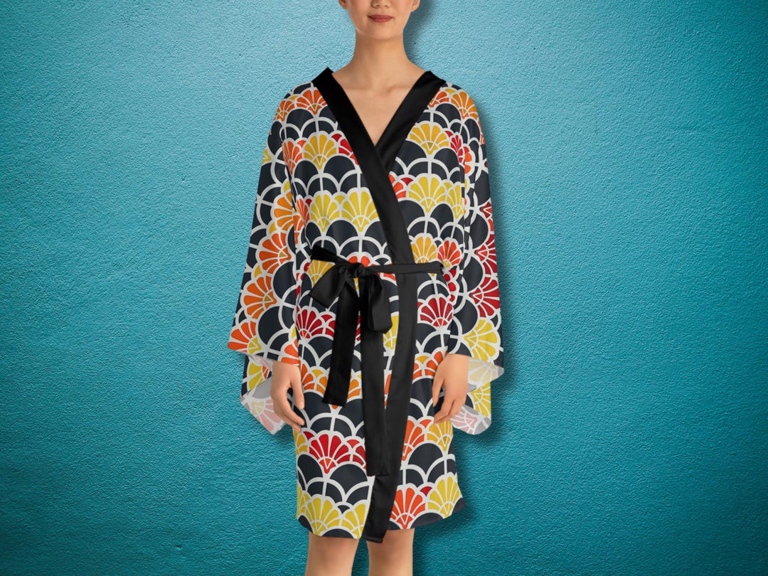 Classic Retro Kimono Haori Robe Japanese-inspired Vintage Look With ...