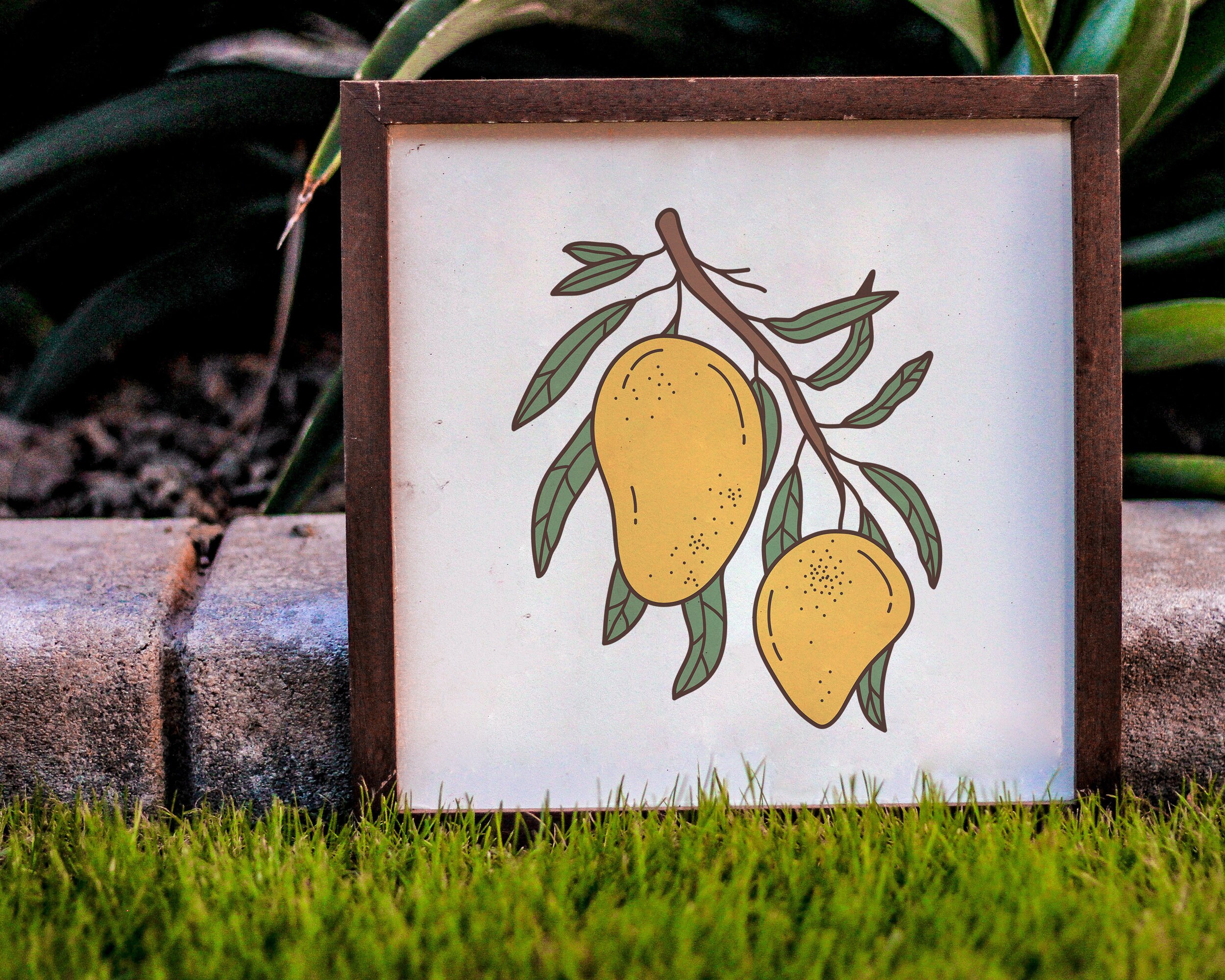 Mango Instant Digital Download Clipart, Mango Svg Files, Png, Pdf, and ...