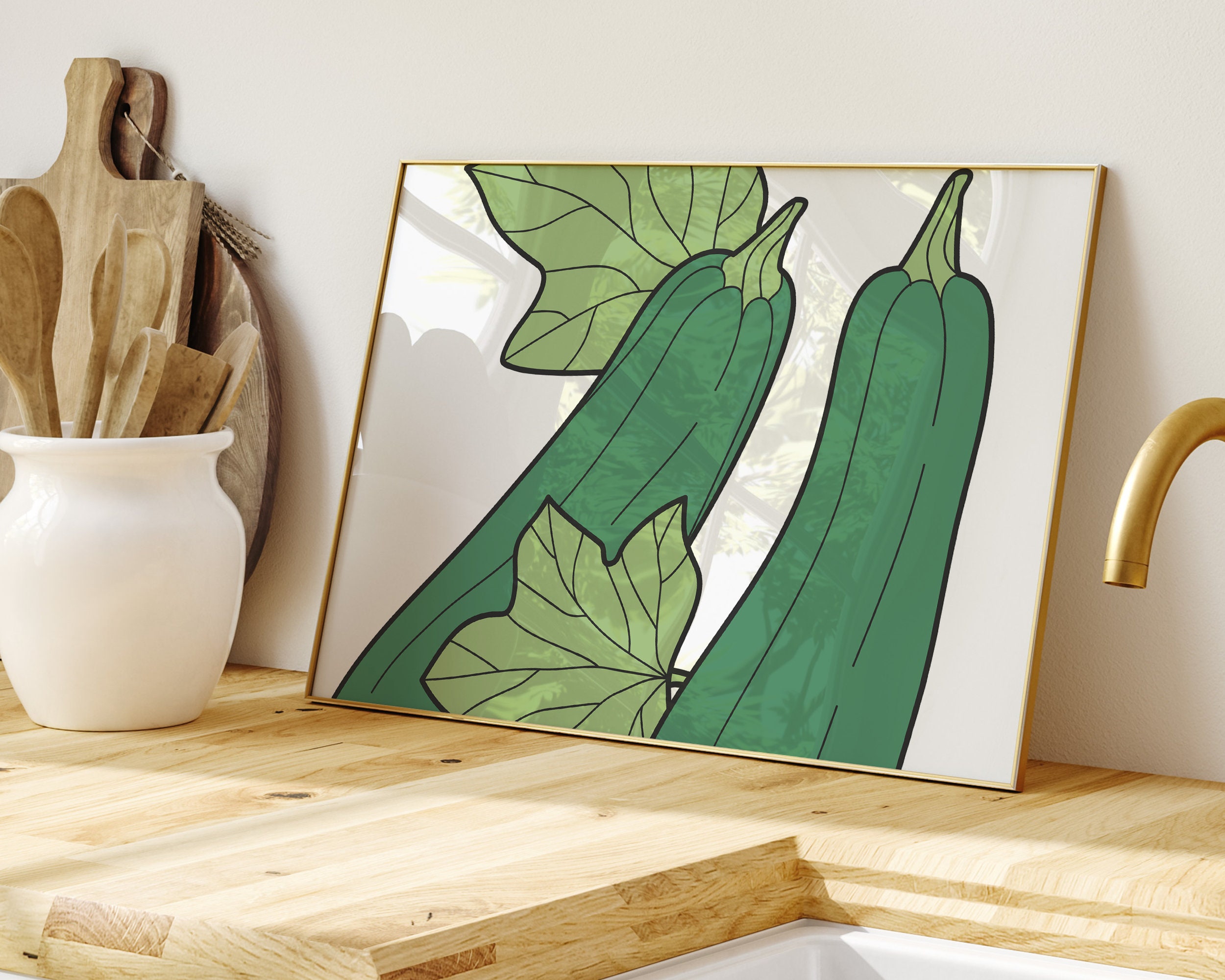 Zucchini Svg File. Instant Download Png, Pdf, Eps. Original Digital ...