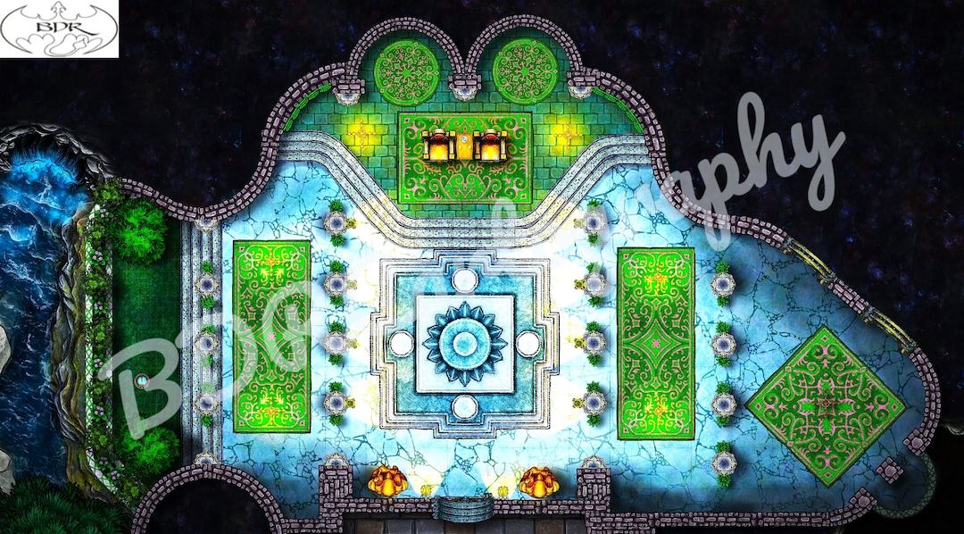 Dnd Throne Room Digital Battle Map - Etsy
