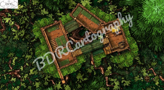 Tree Top Overlook Dnd Digital Battle Map | Etsy