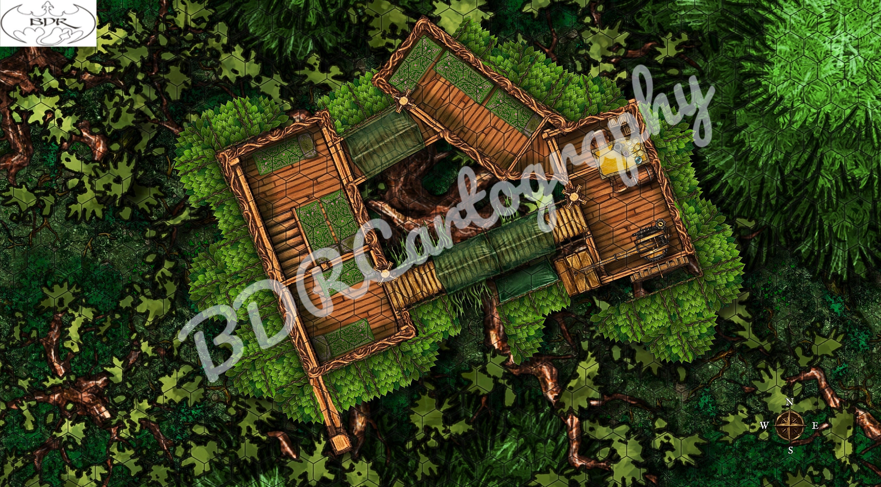 Tree Top Overlook Dnd Digital Battle Map - Etsy