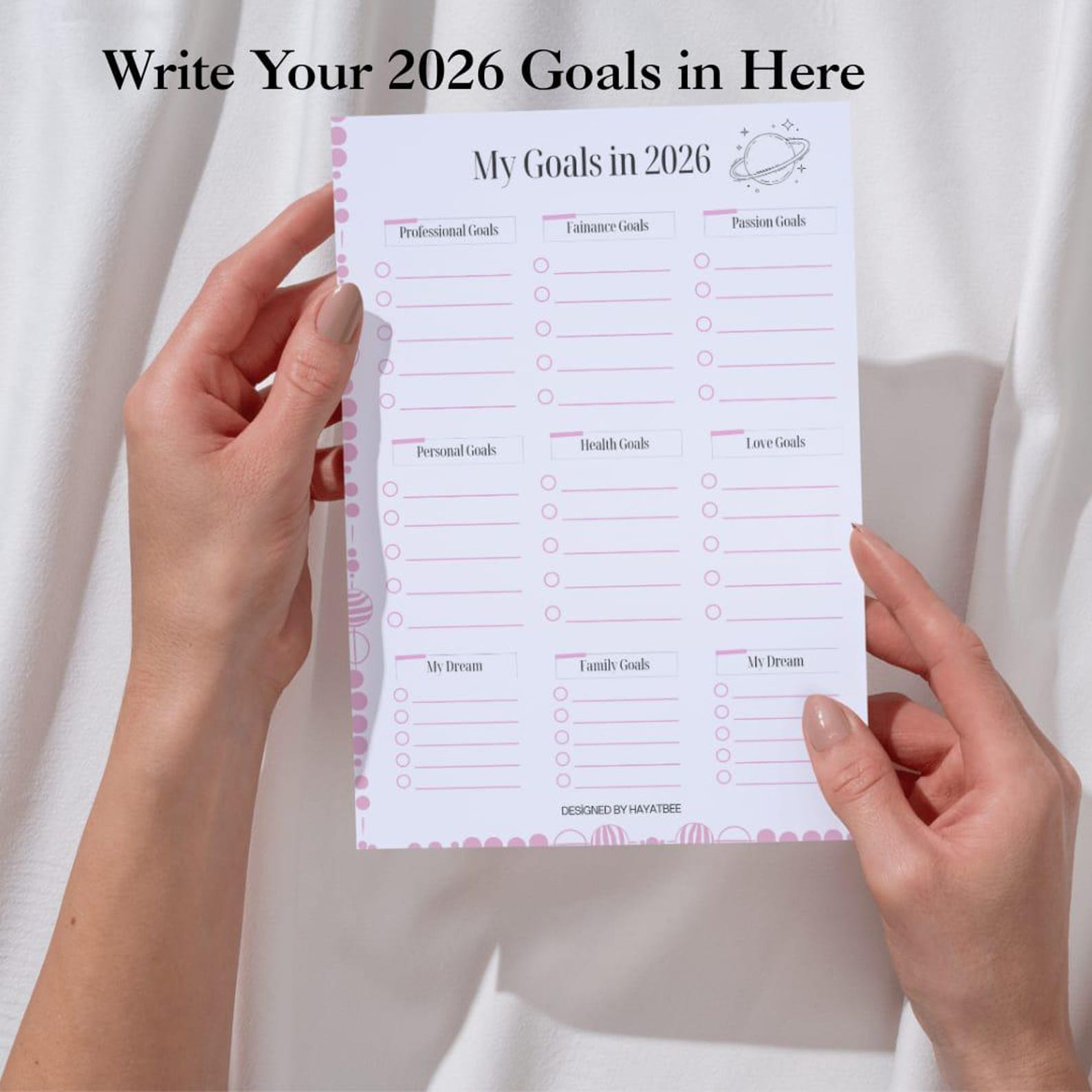2026 Yearly Planner Printable | 30 Page Pink Floral Planner | Goal ...