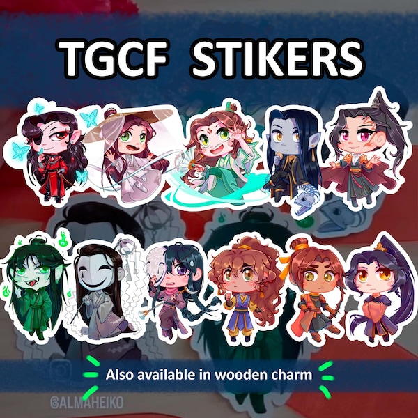 Official Tgcf Stickers - Etsy