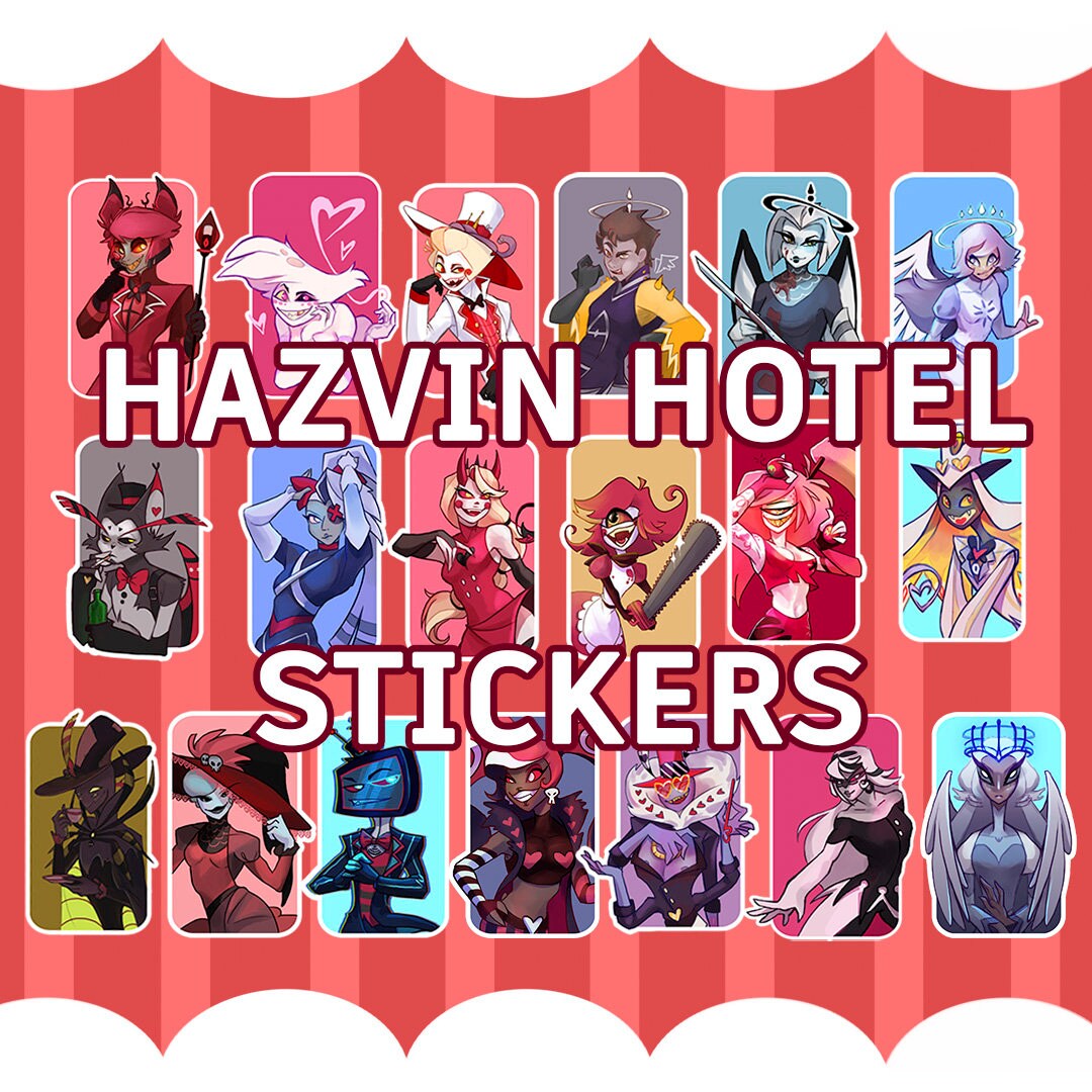 Hazbin Hotel Stickers / Alastor Lucifer Husk Angel Dust and More Coming ...