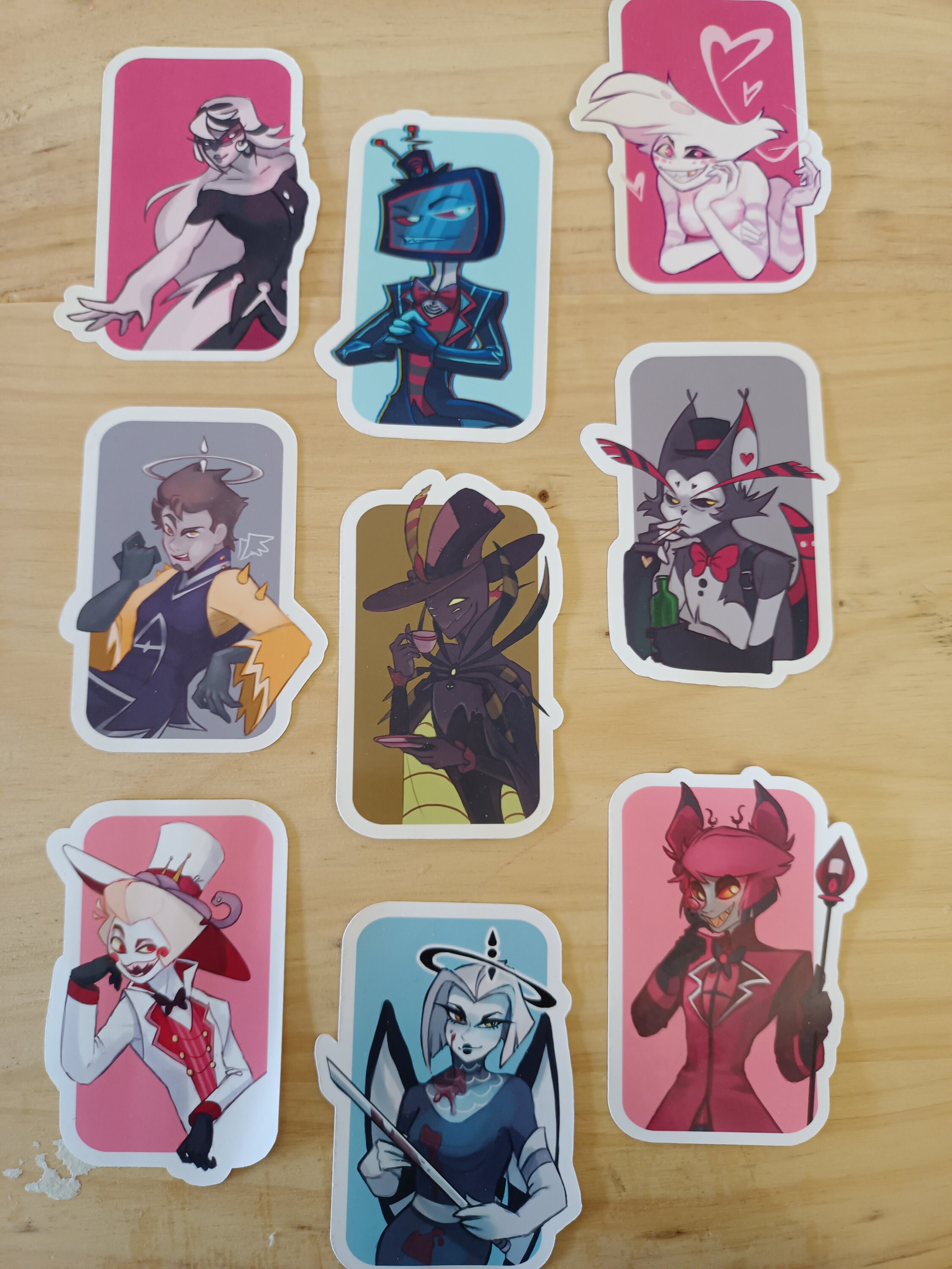 Helluva Boss Stickers - 15pc Pack / Stolas Blitzo Fizzarolli Asmodeus ...