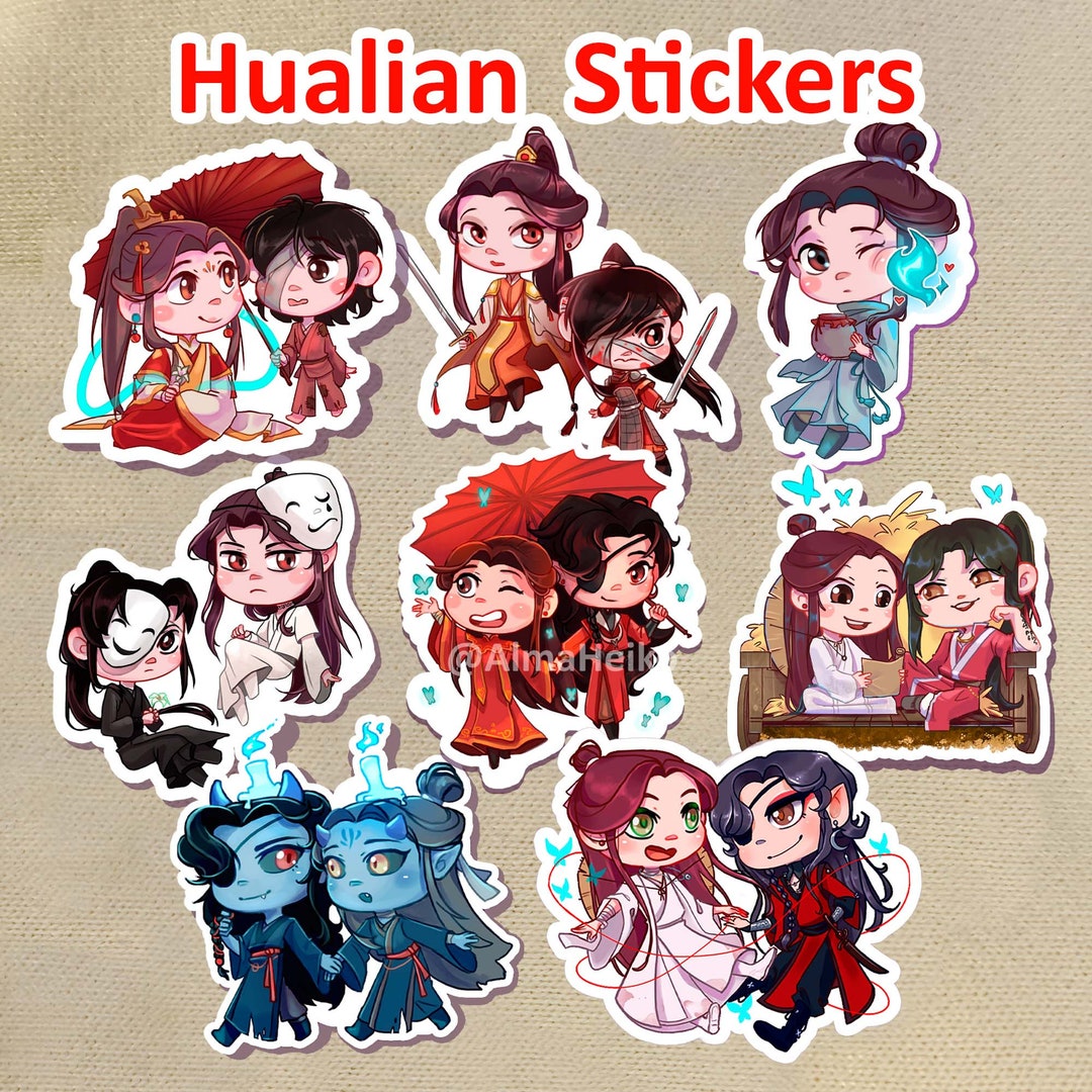 HUALIAN STICKERS 8pc Pack / Heaven Official's Blessing - Etsy