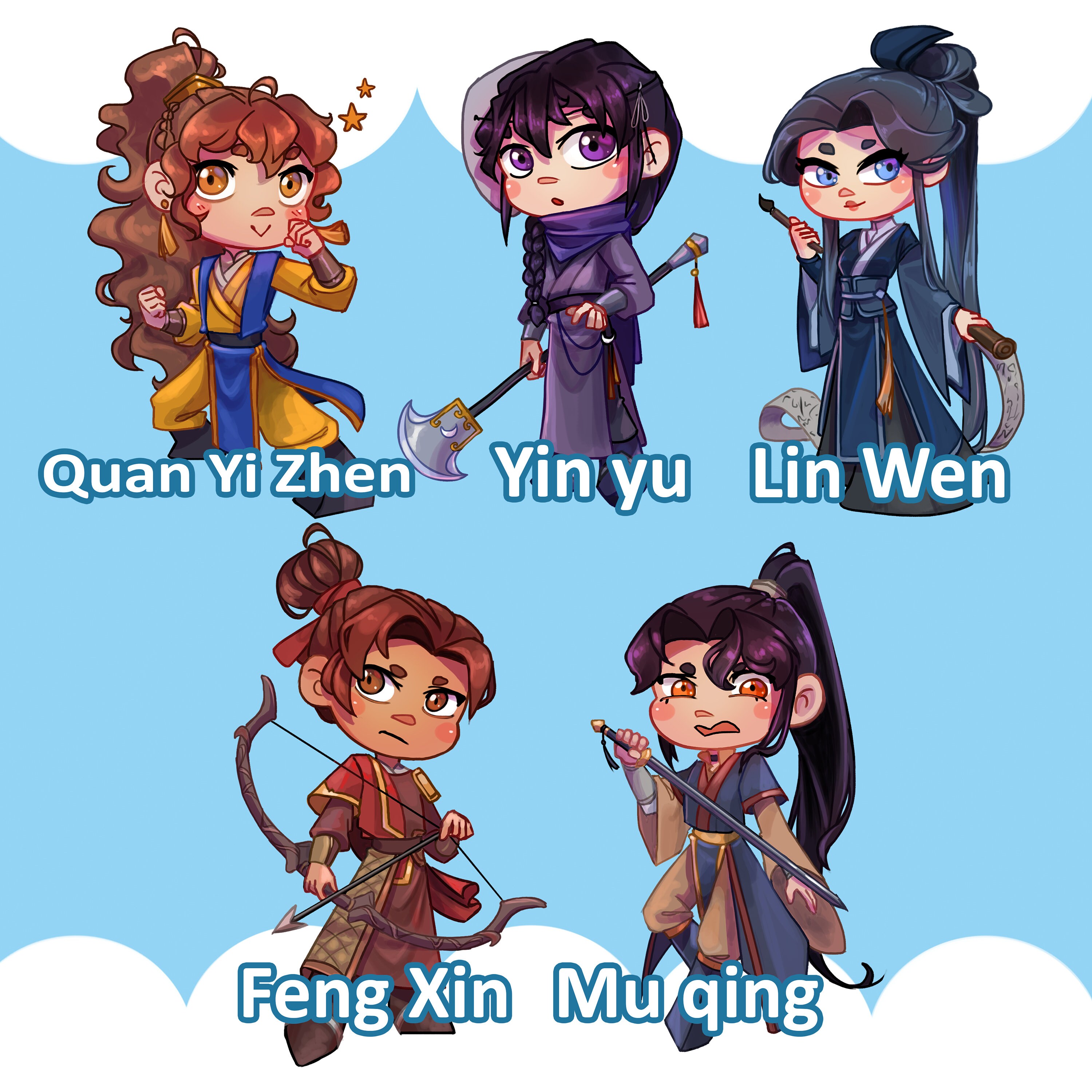 TGCF STANDEE / CHARM Heaven Official's Blessings / Preorder - Etsy
