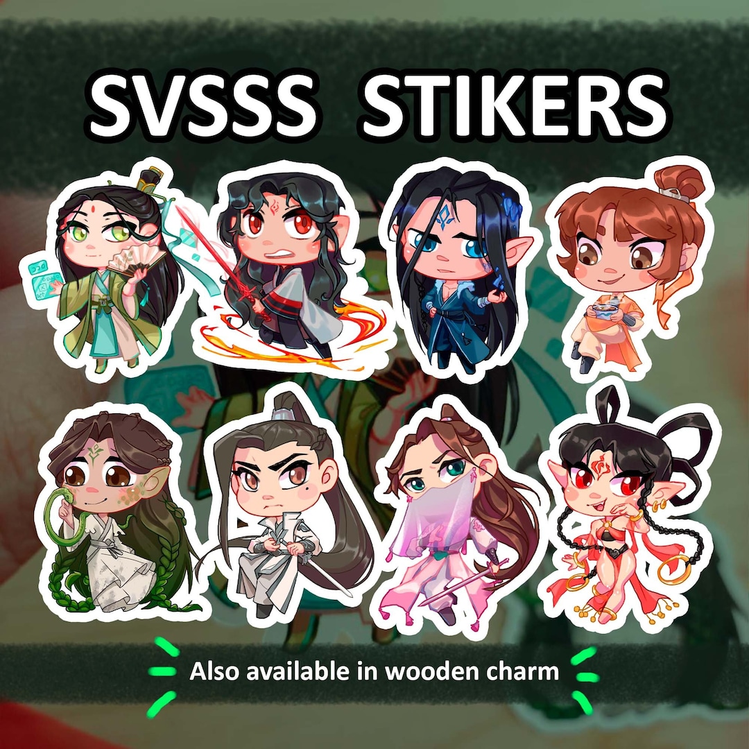 SVSSS Sticker 8pc Pack / Scum Villain Self Saving System - Etsy