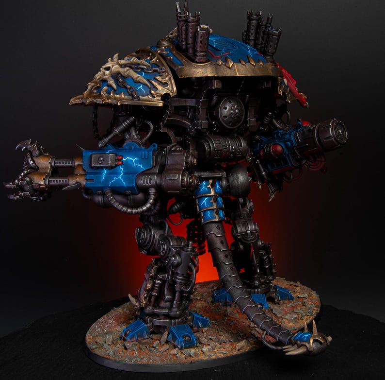 Commission Knight Ruinator Painted Chaos Knights Night Lords Warhammer ...
