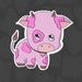 Spooky Cow Sticker Set - Etsy
