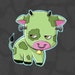 Spooky Cow Sticker Set - Etsy