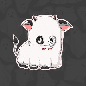 Spooky Cow Sticker Set - Etsy