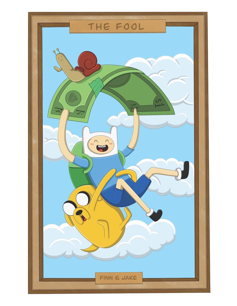 The Fool Adventure Time Tarot ART PRINT - Etsy