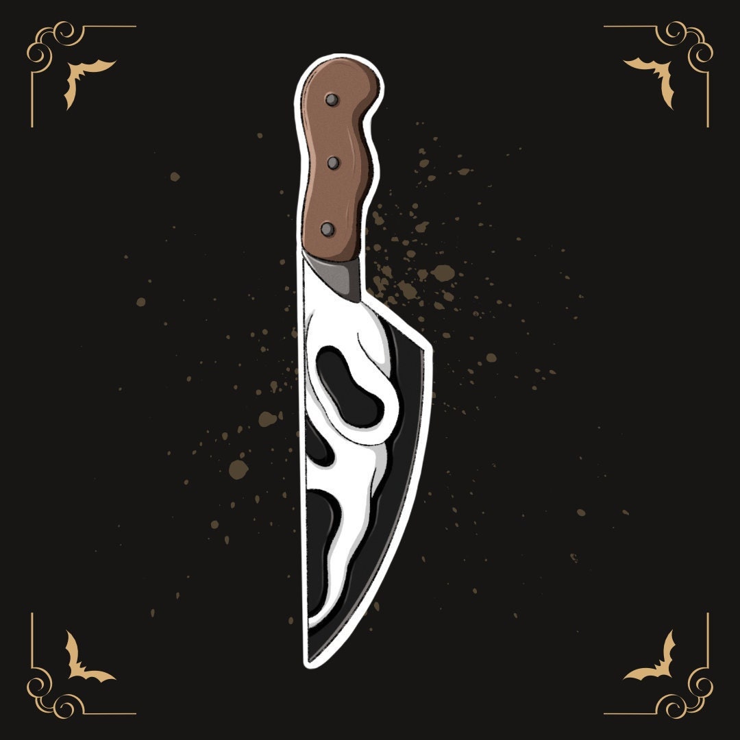 Scream Knife Sticker - Etsy