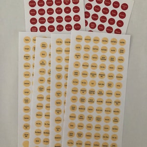 78 Customisable Homeopathy Cap Labels | 13mm Dia Circular | Personalise ...