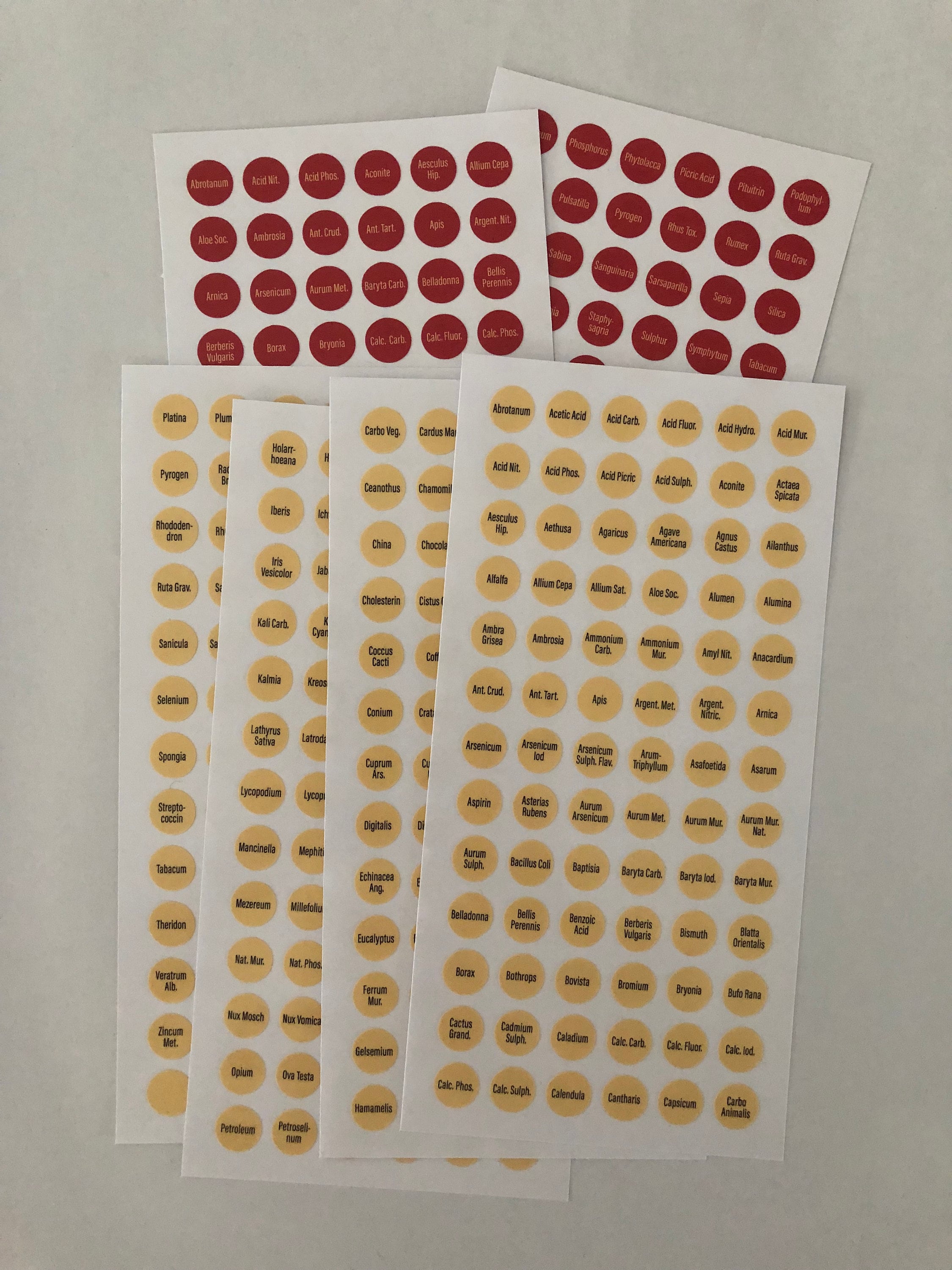 78 Customisable Homeopathy Cap Labels | 13mm Dia Circular | Personalise ...