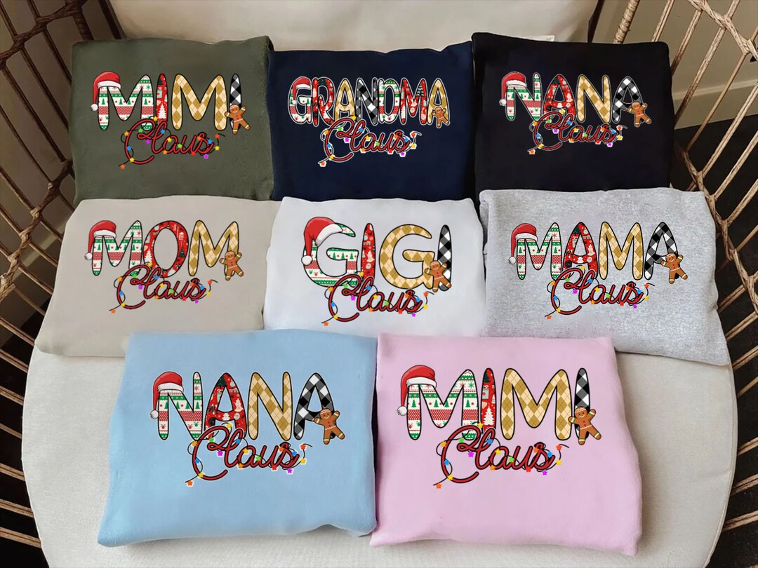 Mimi Claus Sweatshirt Family Mimi Claus Shirt Grandma - Etsy