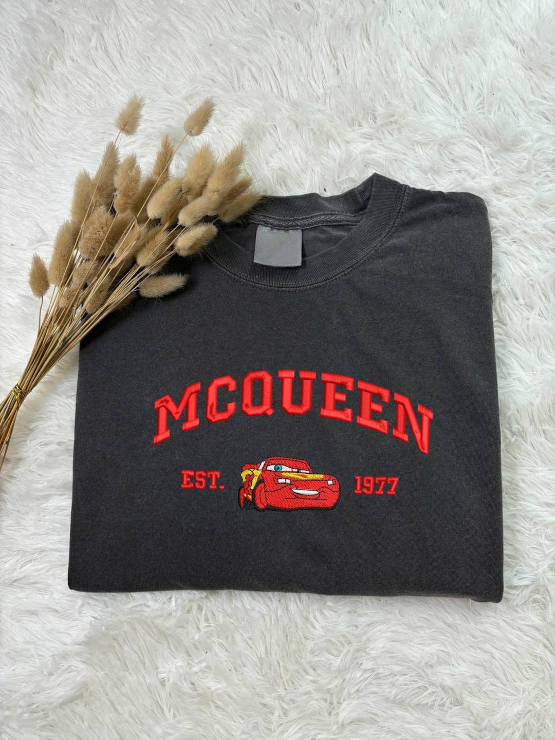 Cars Mcqueen Embroidered Comfort Colors Tee, Mcqueen I Am Speed Shirt ...