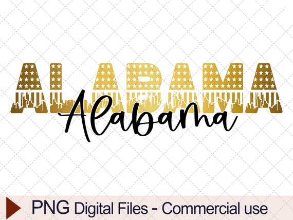 Alabama State PNG Alabama Sublimation Png Sublimation Print - Etsy