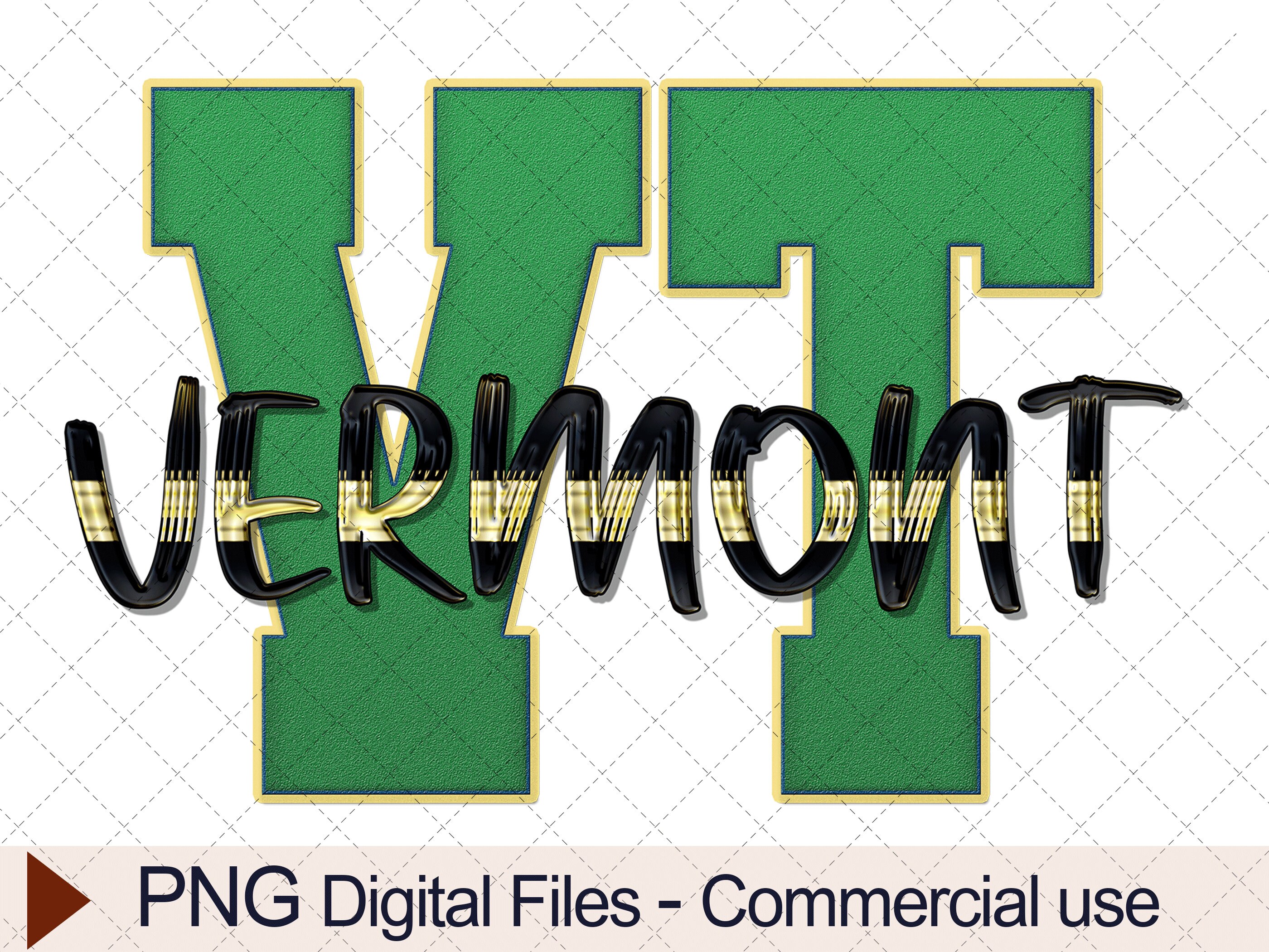 Vermont Design Png, Vermont Sublimation Png, Sublimation Print, Instant ...