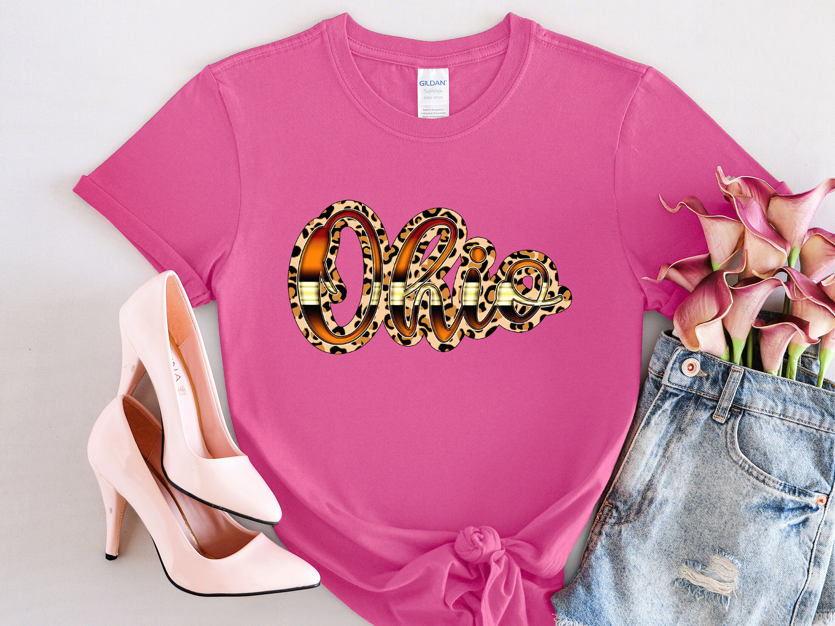 Ohio Leopard Design Png Ohio Sublimation Png Sublimation - Etsy